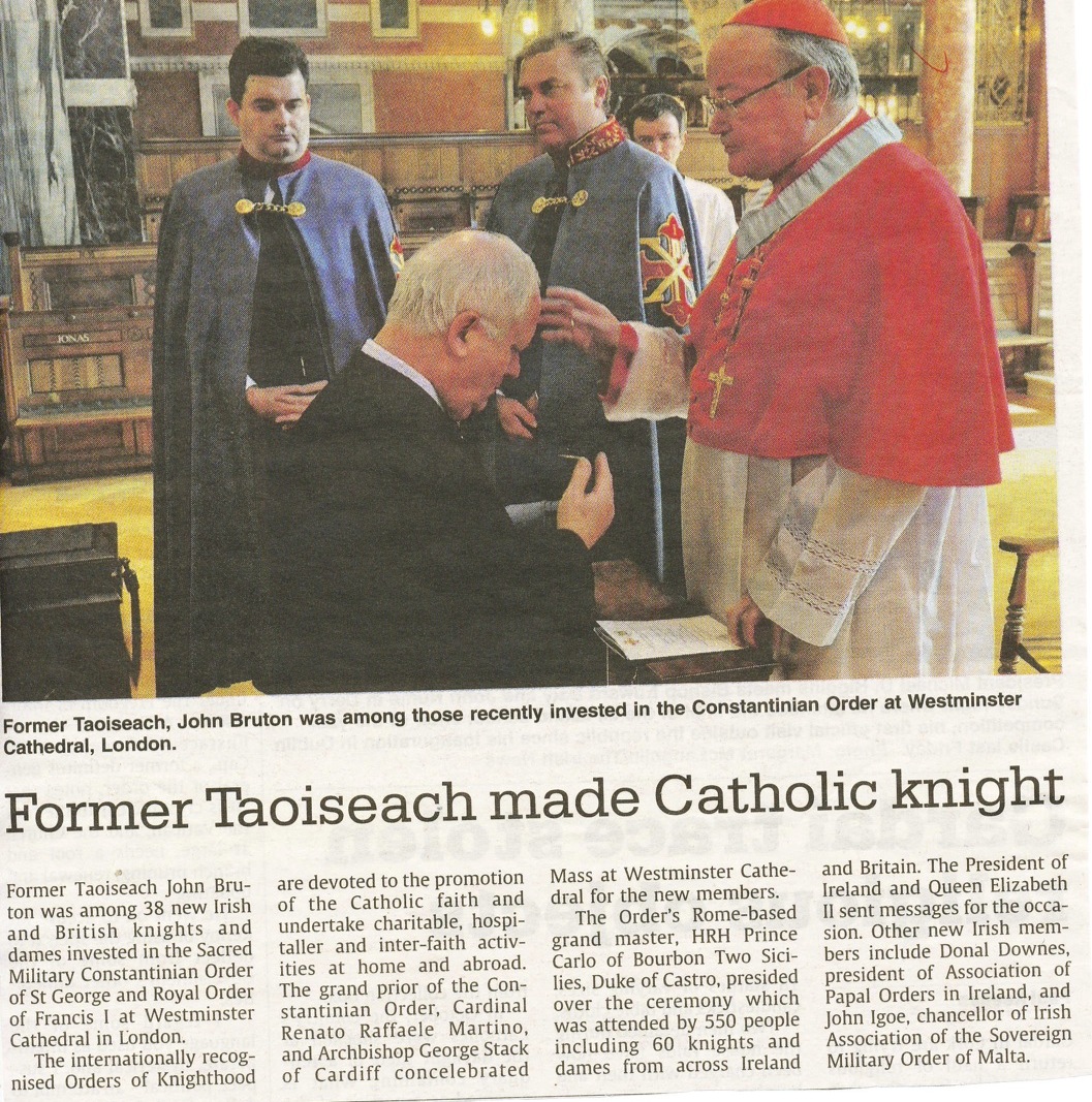 The Irish Catholic - 17 November 2011 - Sacred Military Constantinian ...